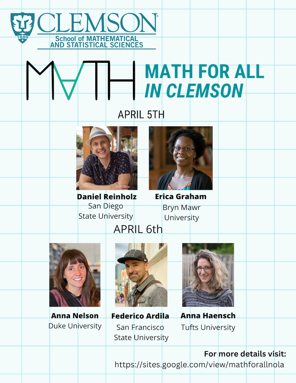 Register Now! 2024 Math For All Conference (Clemson University ...